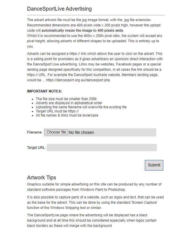 How to Upload Competition Advertising