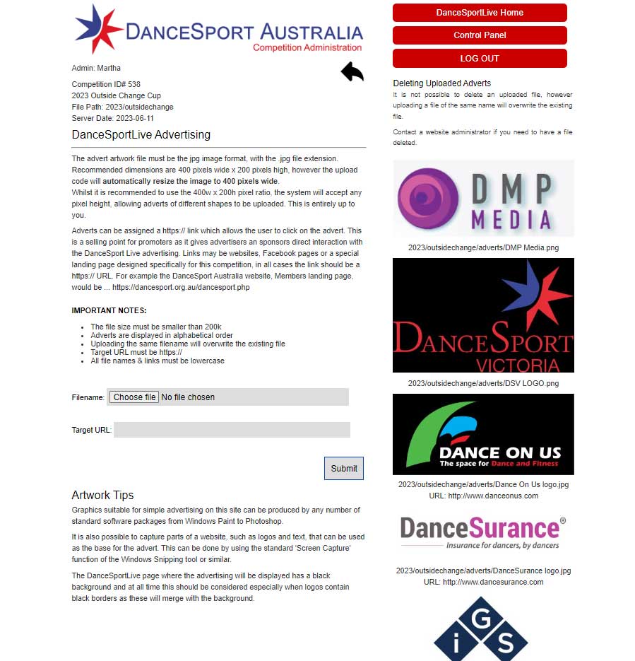 How to Upload Competition Advertising